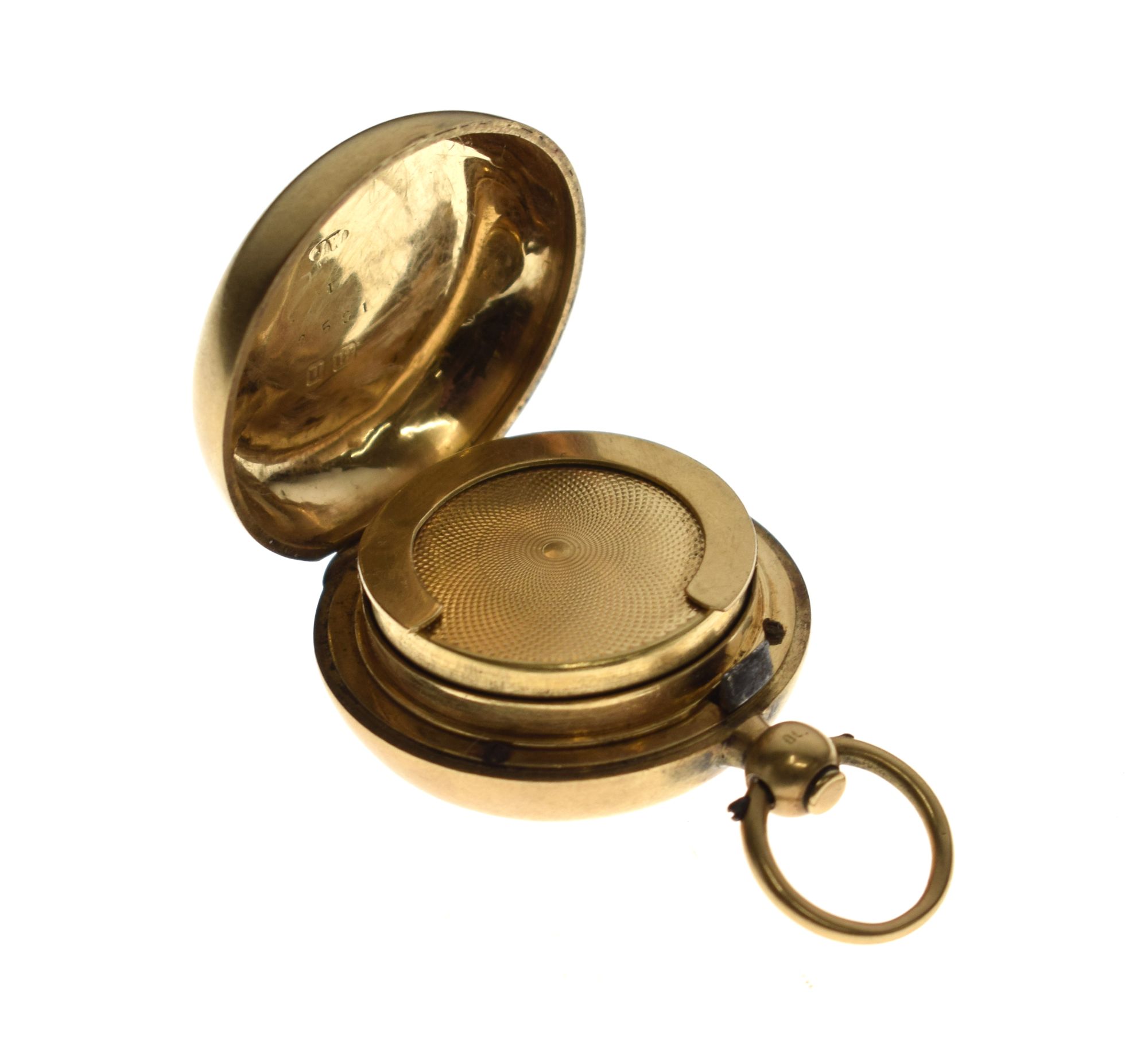 Lot 113 - George VI 18ct gold sovereign coin holder